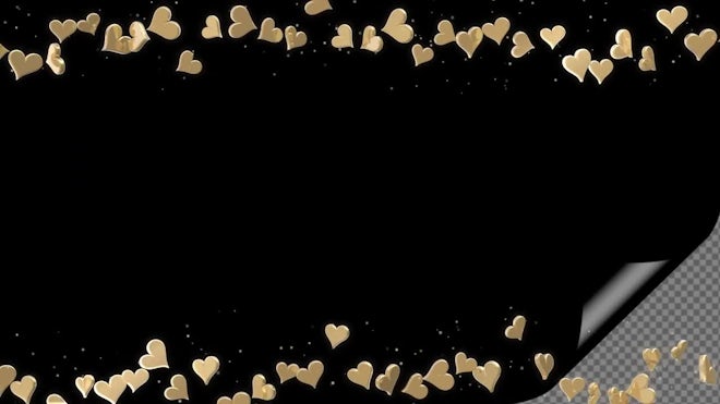 Gold Heart Frame Loop - Stock Motion Graphics | Motion Array