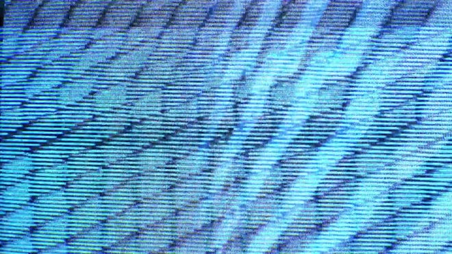 Vhs Static Wallpaper Blue