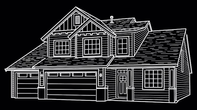 3d House Outline