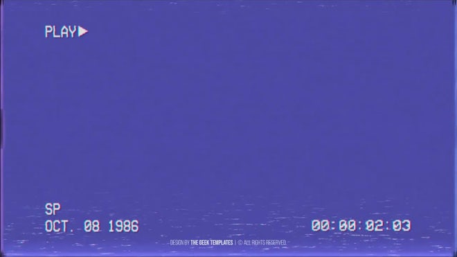 Vhs Static Wallpaper Blue