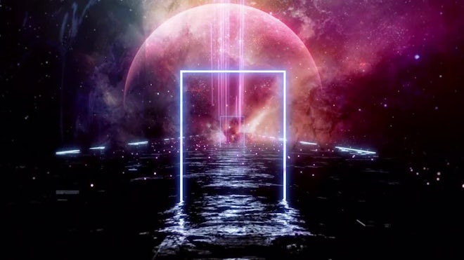 Neon Galaxy Loop Abstract VJ Neon On Galaxy Loop, Backgrounds Motion