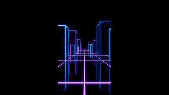 Retrowave Background Loop Stock Motion Graphics Motion Create A Retro