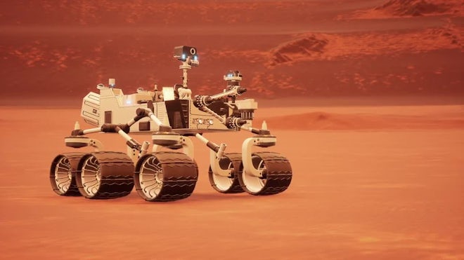 Mars Rover Curiosity Side View