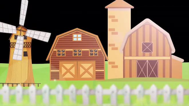 Cartoon Farm Barn
