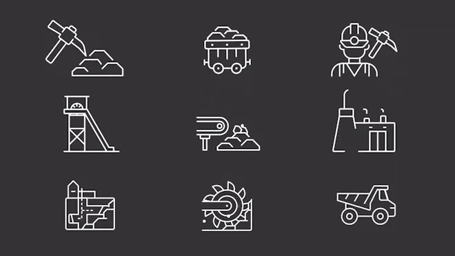 Coal Mining Icon