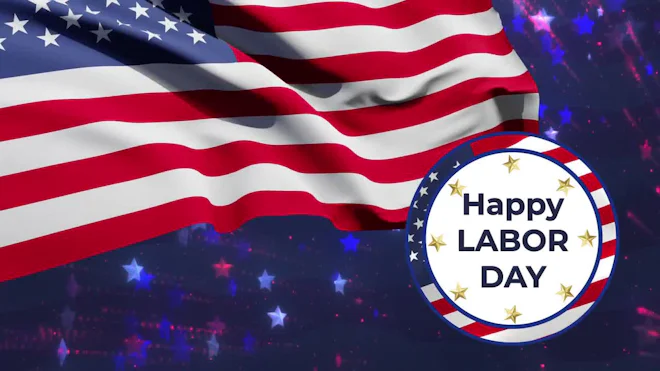 Happy Labor Day Flag