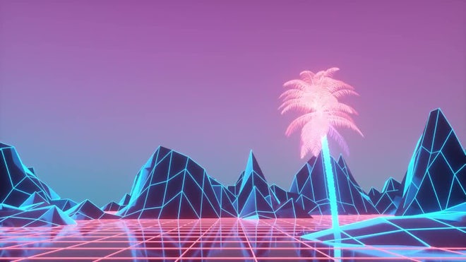 Retrowave Background Loop Stock Motion Graphics Motion Create A Retro