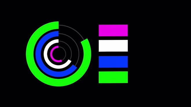 Colorful Round Chart On Black - Stock Motion Graphics | Motion Array