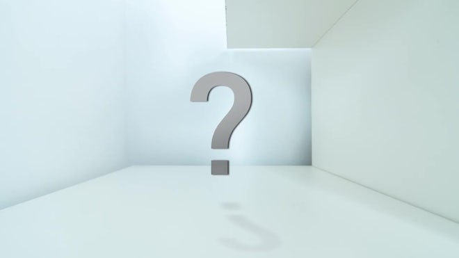 Question Background Slow Loop Question Mark Sign Flaying Background.