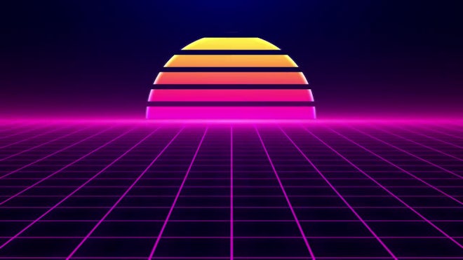 Retro 80s Grid Background Collection Modern Setups Blog 80S Grid