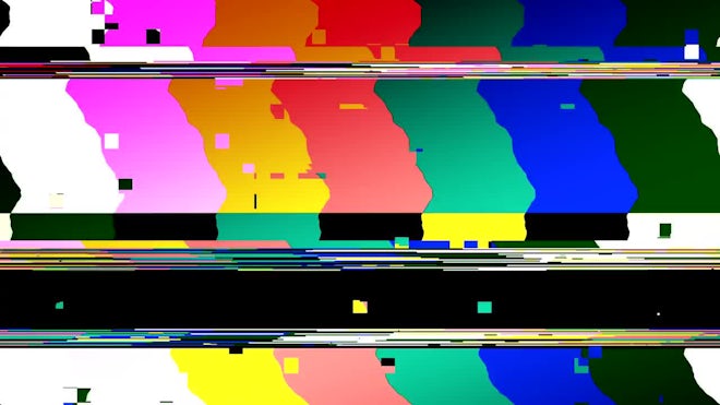 Glitched CRT TV Screen - Stock Motion Graphics | Motion Array