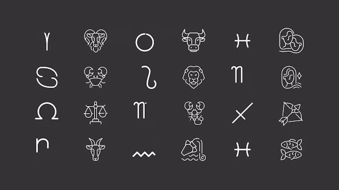 Zodiac Symbols Copy Paste Horoscope Astrology Zodiac Star Signs Icon
