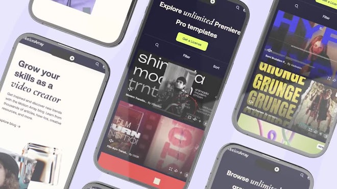 Motion Graphics Templates Mockups | Motion Array