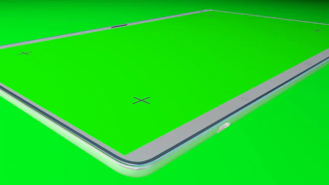 Tablet With Green Screen