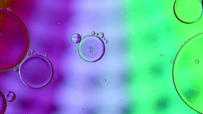 Colorful Moving Bubbles Background