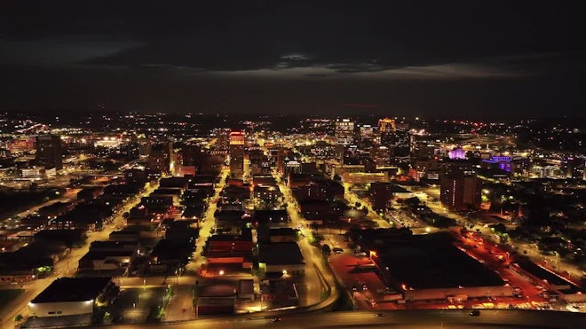 Birmingham Alabama At Night Birmingham, ALABAMA Third Avenue