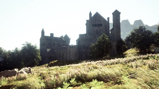 Medieval Castle Courtyard