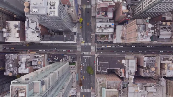 Intersection New York Birds Eye View Stunning Photograph Shows Bryant