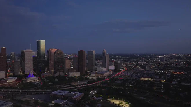 Aerial View Downtown Houston Breathtaking Aerial View Of Houston's