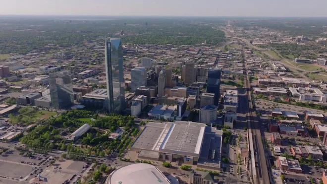 Oklahoma City Downtown Skyline 1969