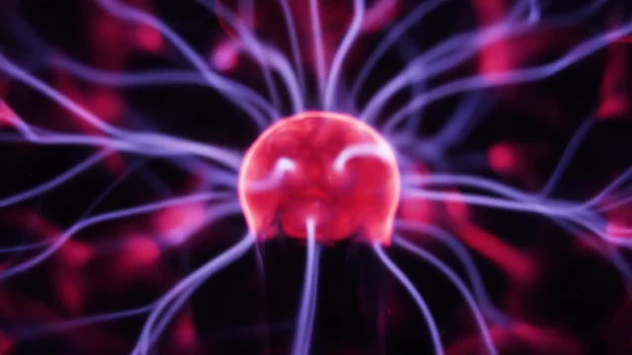 Plasma Lamp Emitting Light - Stock Video | Motion Array