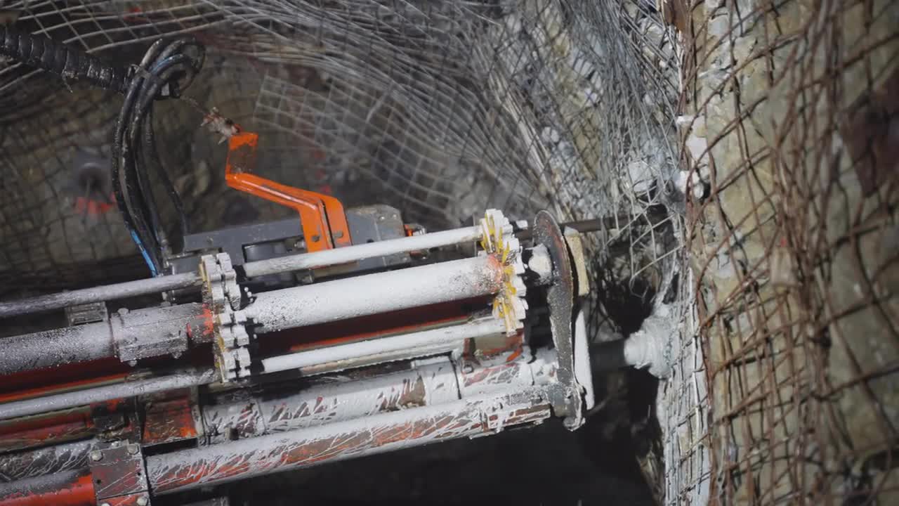 Drilling Through The Mesh - Stock Video | Motion Array