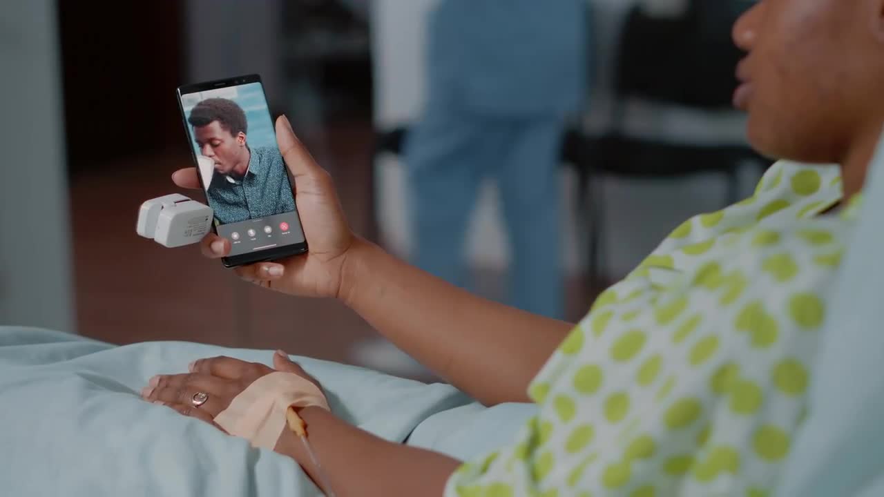 Patient Talking Using Video Call - Stock Video | Motion Array