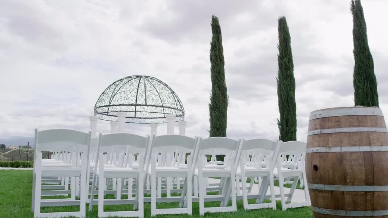 Empty Seats At A Wedding Venue - Stock Video | Motion Array