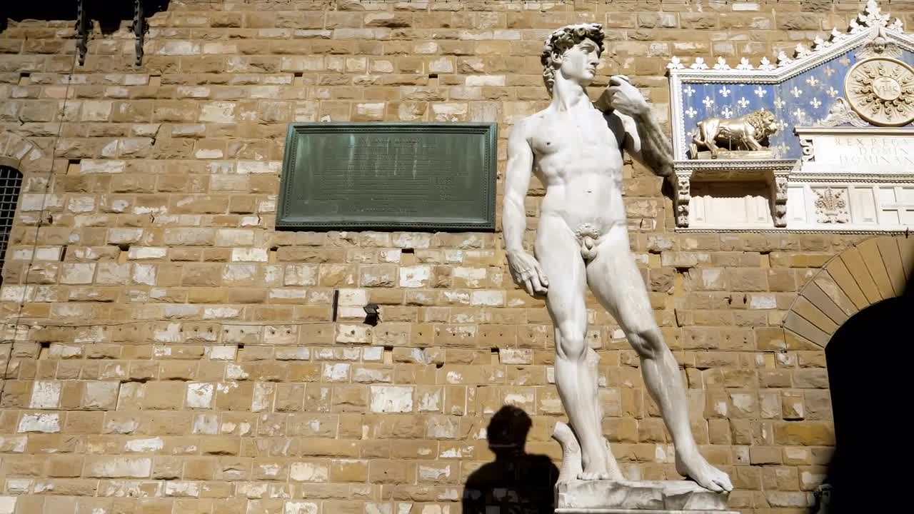 Marble David Statue By Michelangelo - Stock Video | Motion Array
