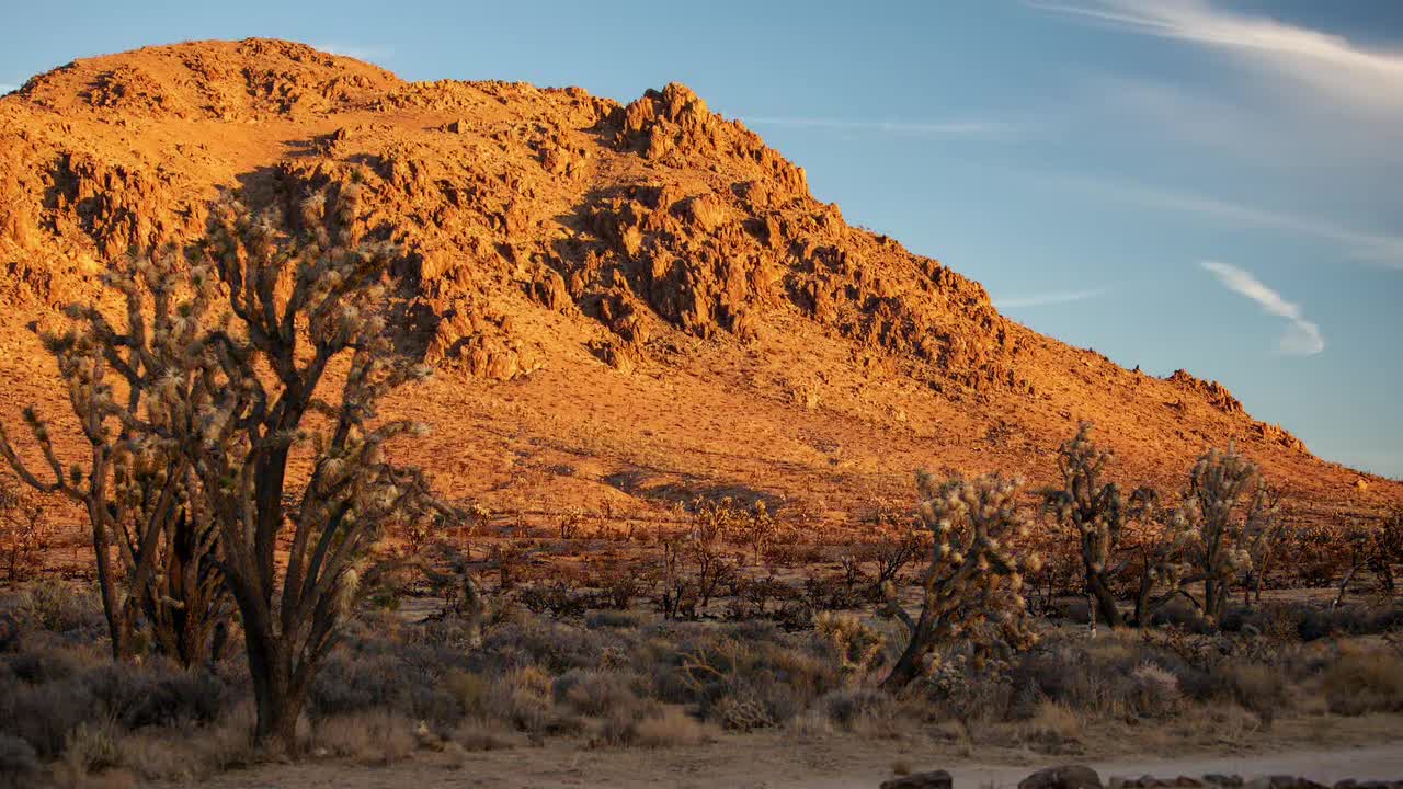 Mojave Desert Mountain At Sunset - Stock Video | Motion Array