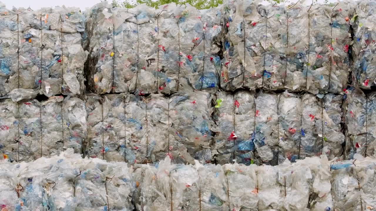 Bundles Of Plastic Bottles - Stock Video | Motion Array