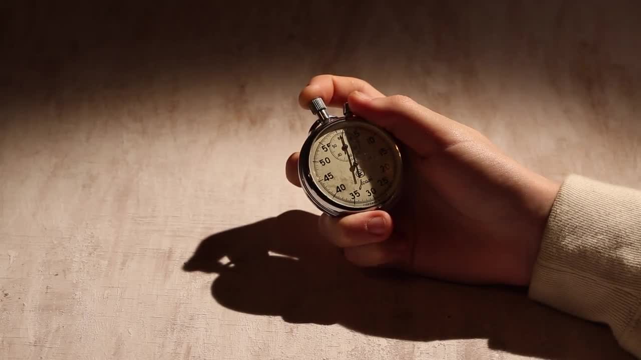 Using Vintage Stopwatch - Stock Video | Motion Array
