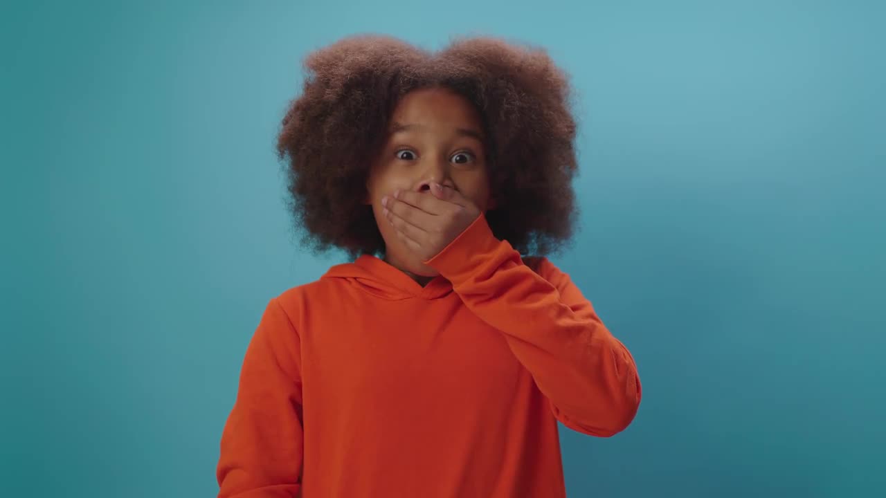 Kid Makes Wow Emotion - Stock Video | Motion Array