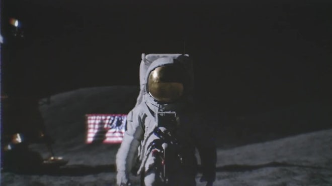 Bouncing Astronaut On Moon Animation