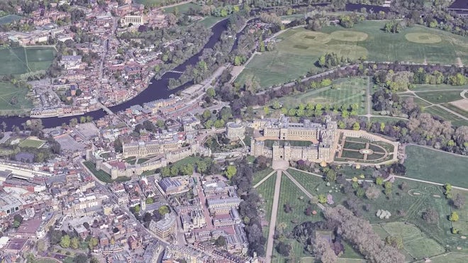 Windsor Castle Birds Eye View