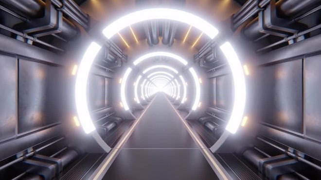 Alien Spaceship Corridor