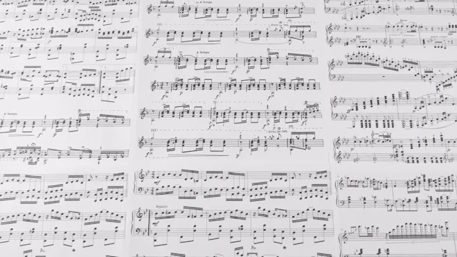 Sheet Music Background Paper