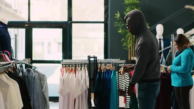Shoplifting Clothes