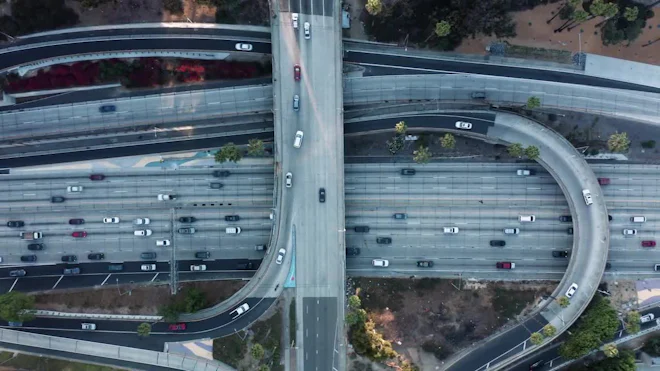 Highway Road Top View