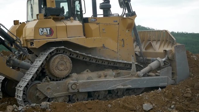 Bulldozer Front View