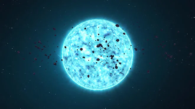 Giant Blue Star Background