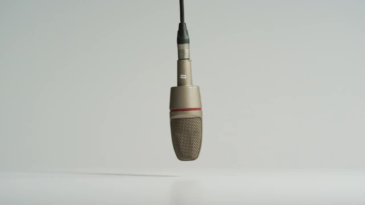 Microphone Swinging In A Studio - Stock Video | Motion Array