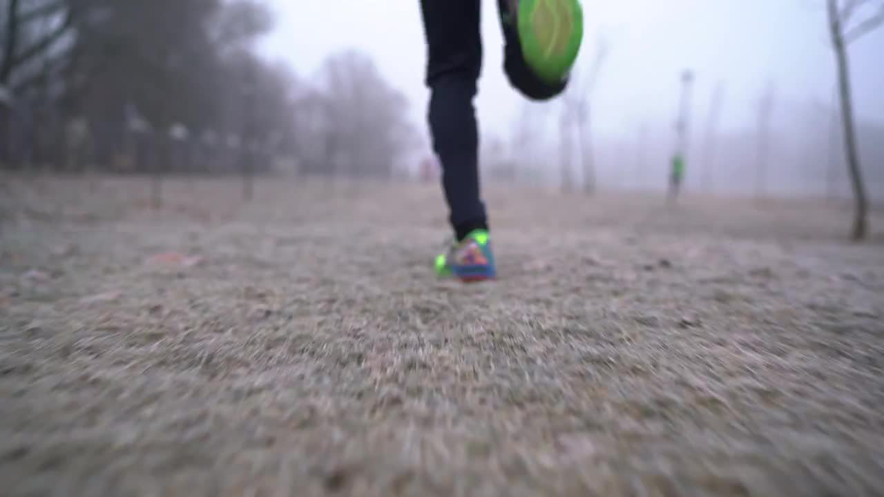 Feet Running Outside - Stock Video | Motion Array