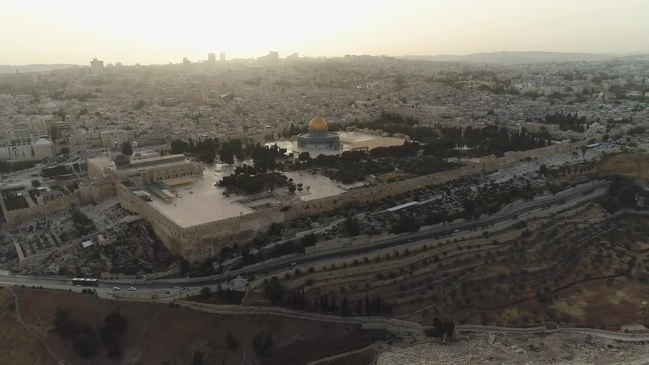 Aerial Of Jerusalem With Temple... - Stock Video | Motion Array