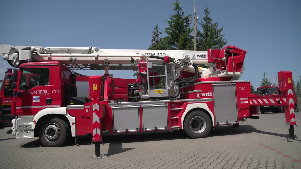 Fire Truck Outriggers - Stock Video | Motion Array
