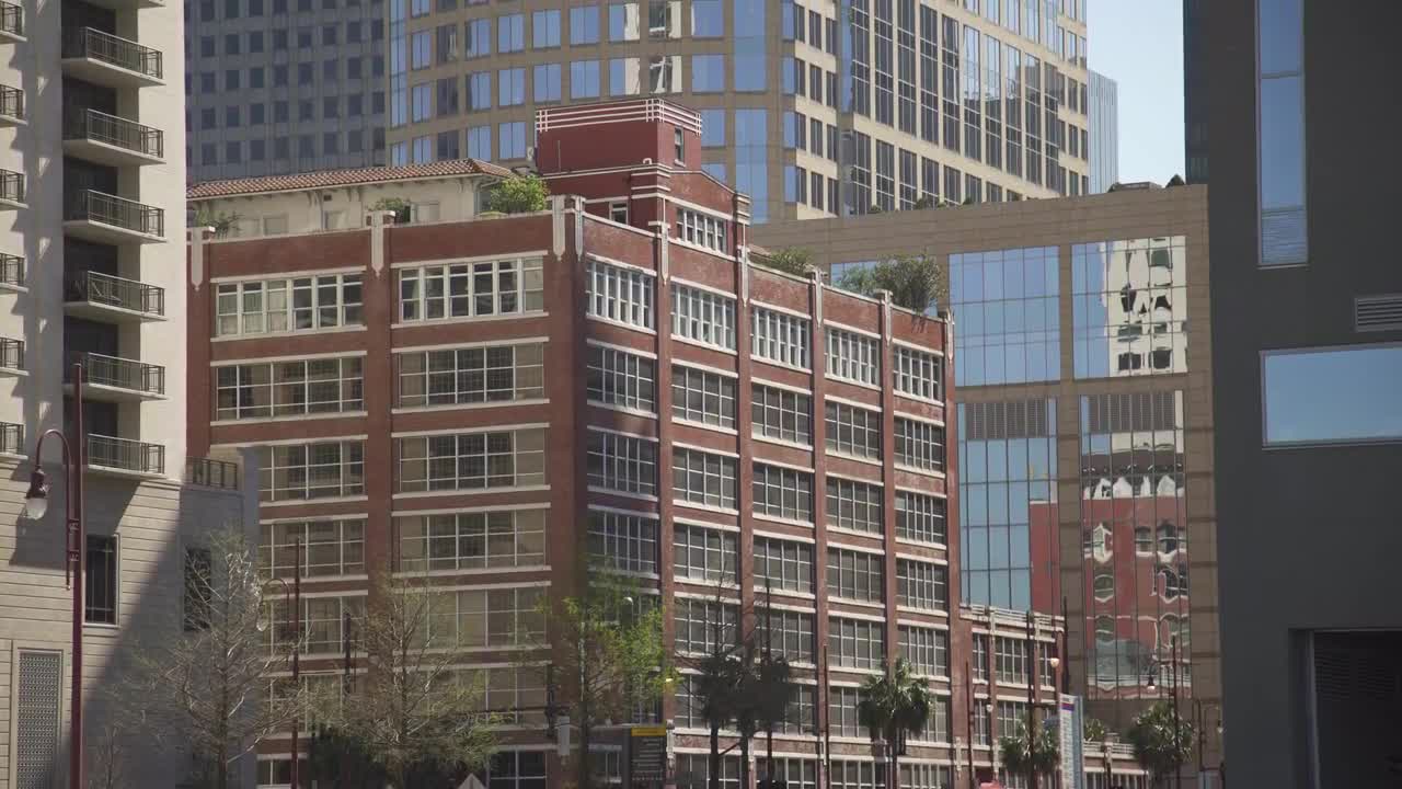 Tilt Up Of Buildings And Towers In... - Stock Video | Motion Array