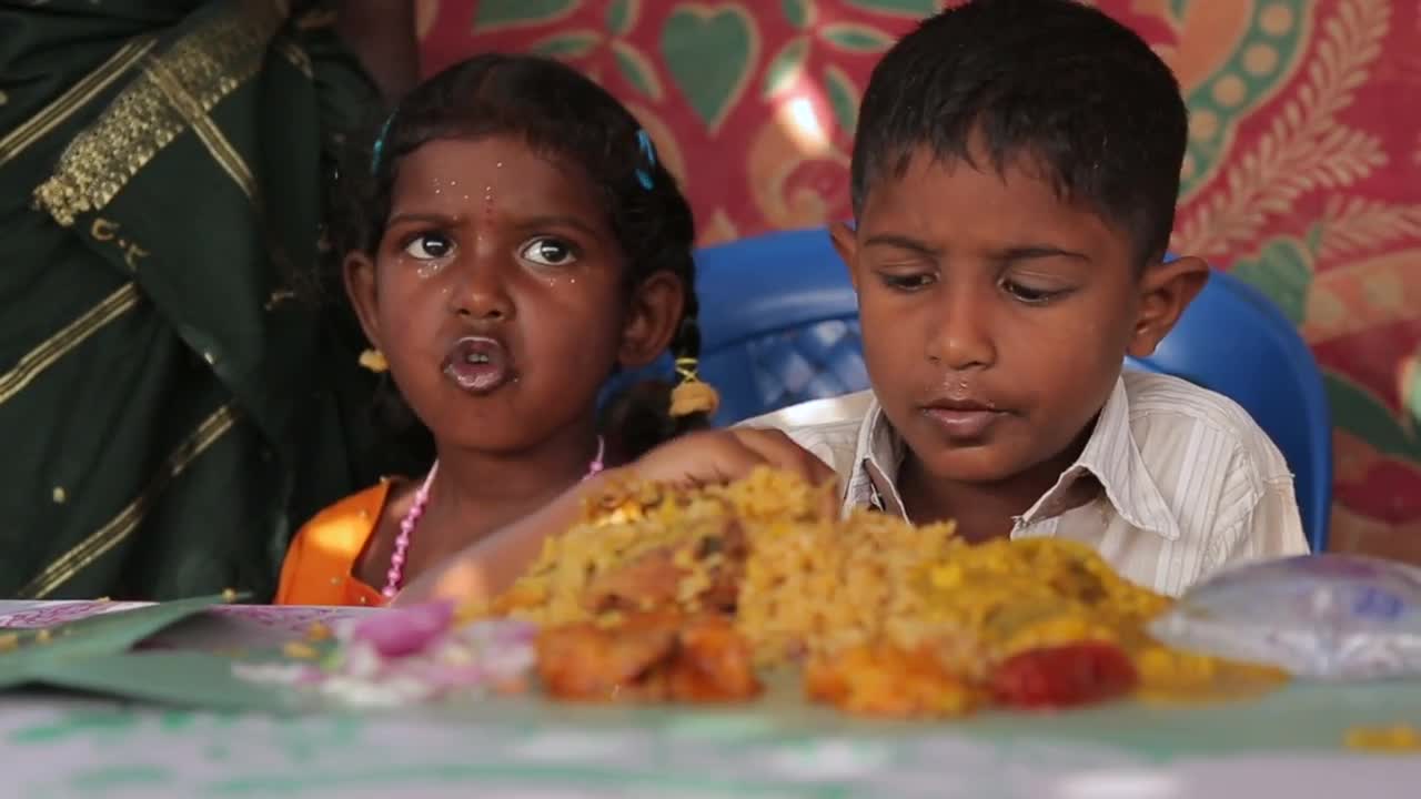 Children Eating, India - Stock Video | Motion Array