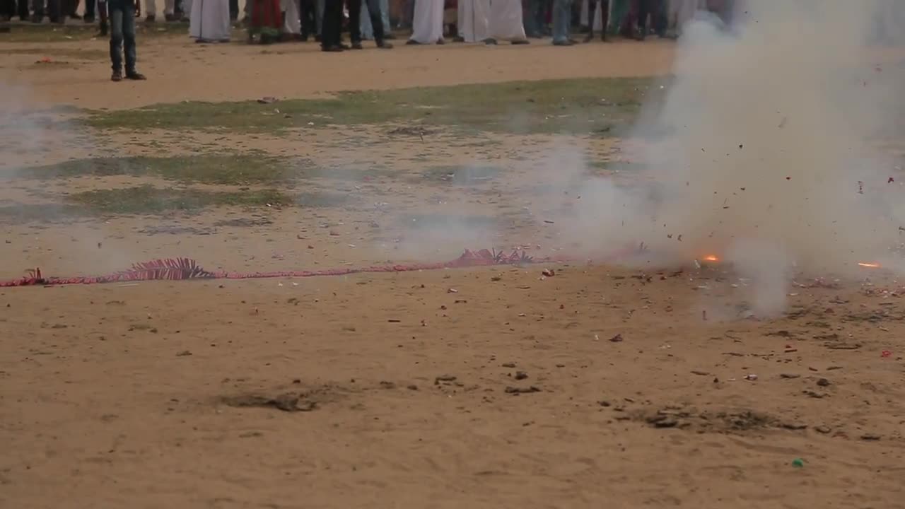 Firecrackers Exploding - Stock Video | Motion Array