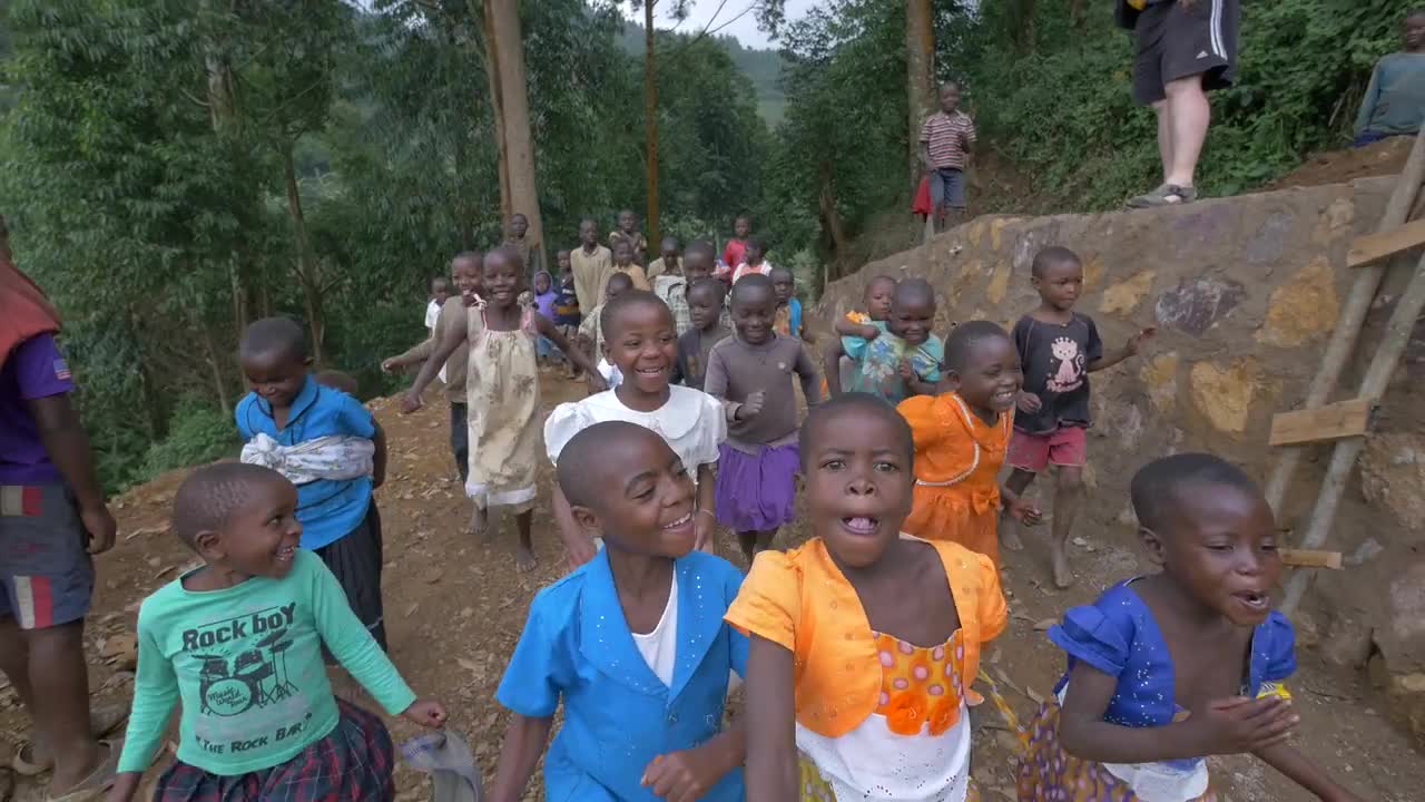 African Children Running And... - Stock Video | Motion Array