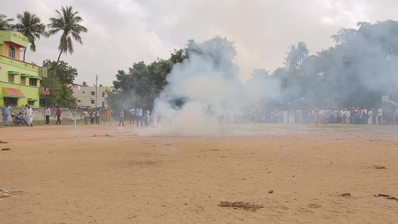 Firecrackers Exploding - Stock Video | Motion Array